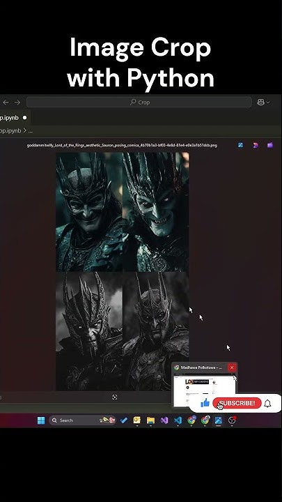 How to Crop Images Using Python #coding #shorts #python #pythonprogramming #programming - YouTube