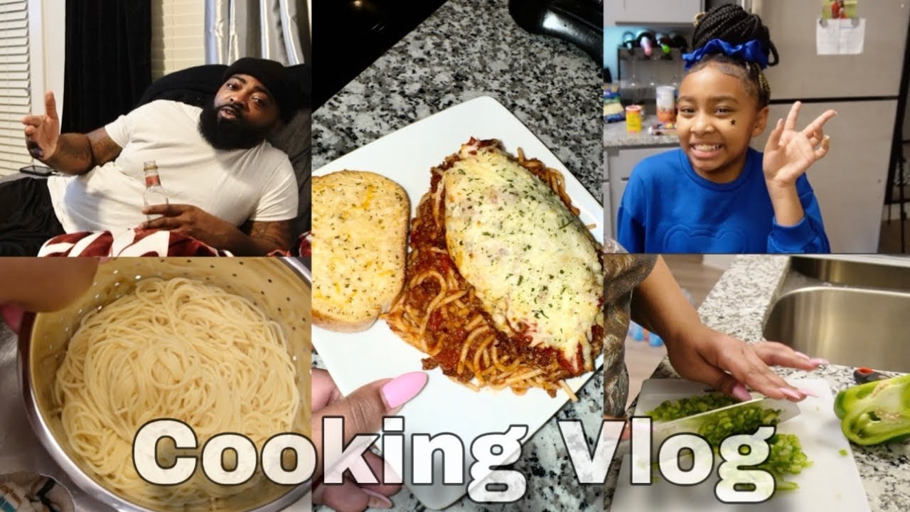 COOKING FOR MY HUBBY & GIGI + CHICKEN PARMESAN AND SPAGHETTI + COOKING ...