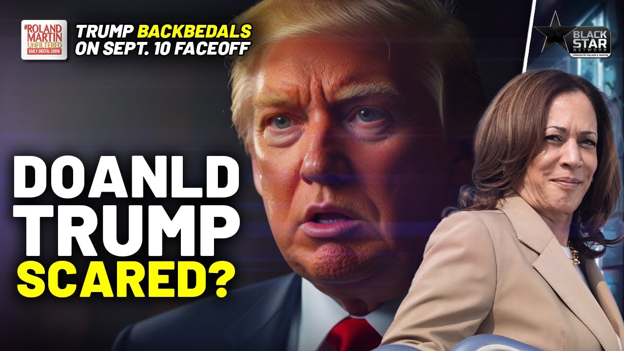 Donald Is SCARED? Trump BACKPEDALS On Debating VP Kamala Harris ...