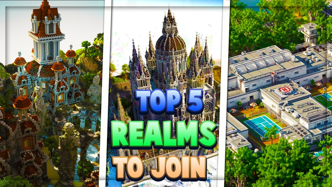 TOP 5 REALMS TO JOIN! (Bedrock) - YouTube