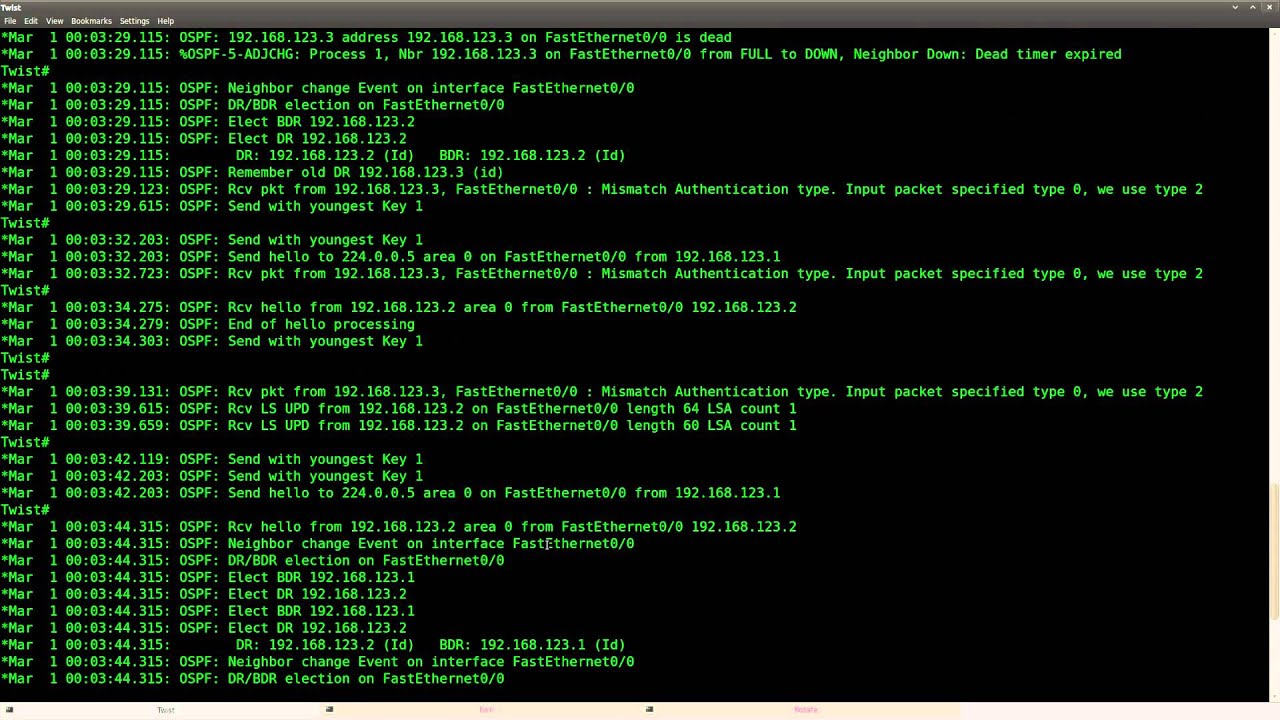 Ospf Md5 Authentication Rotating Key Lab In Gns3 Youtube