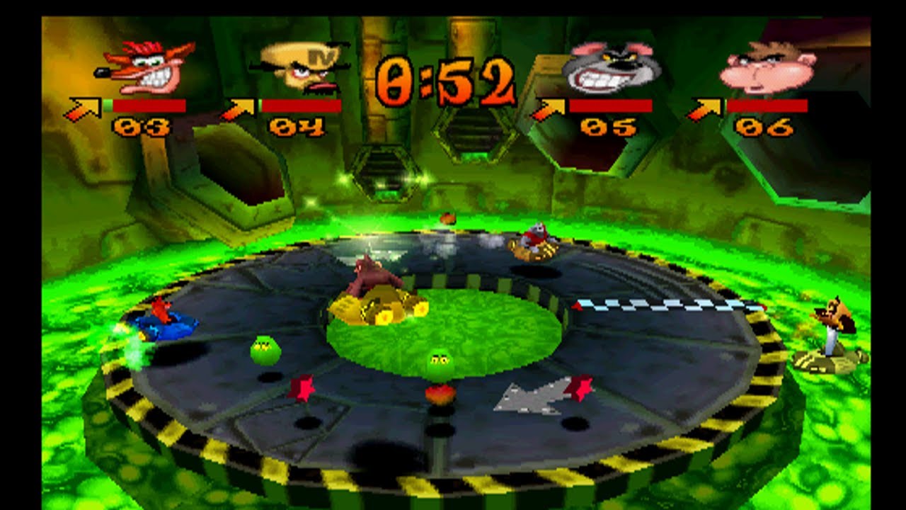 Crash Bash: Adventure Part 46: Toxic Dash (Gem & Crystal) - YouTube