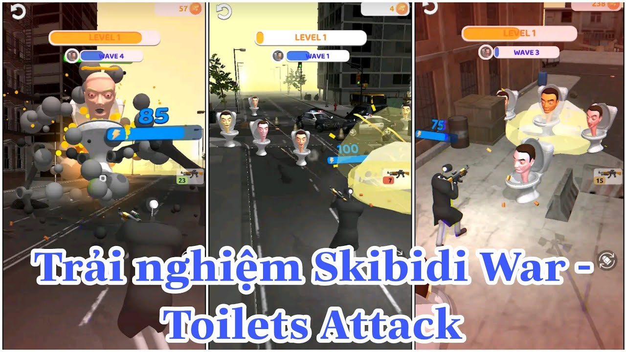 [ Game Mới ] Trải nghiệm Skibidi War - Toilets Attack game nhập vai lấy ...