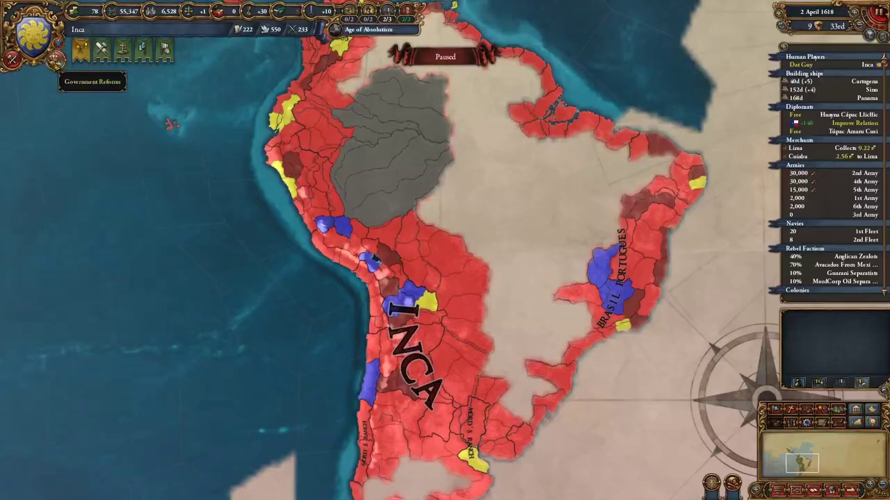 EU4 Vikings Multiplayer Review (Inca, session 7) - YouTube