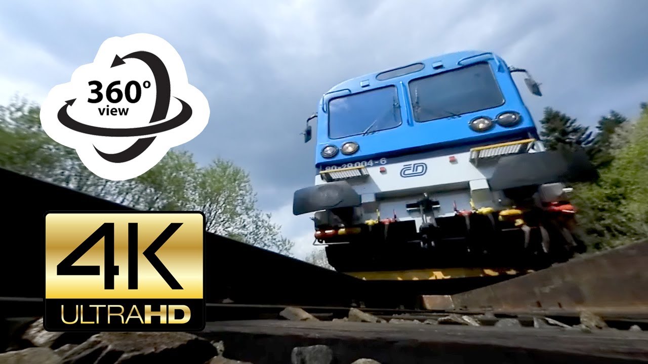 360° camera under train (4K) Virtual Reality - YouTube