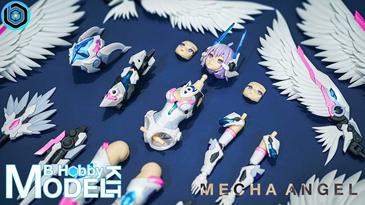 Speed Building A Mecha Angel Model Kit | Satisfying Asmr Build | Model ...