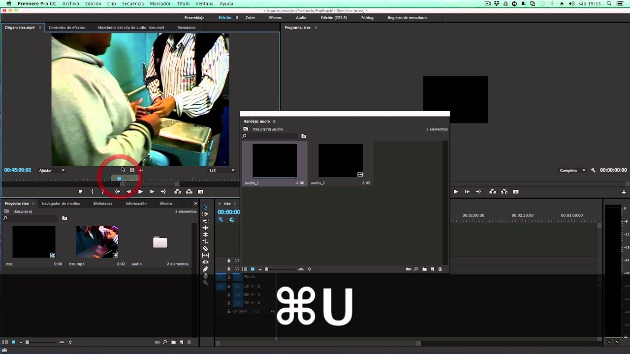 01 Crear trailer informativo en Premiere con subclips (hacer subclips ...