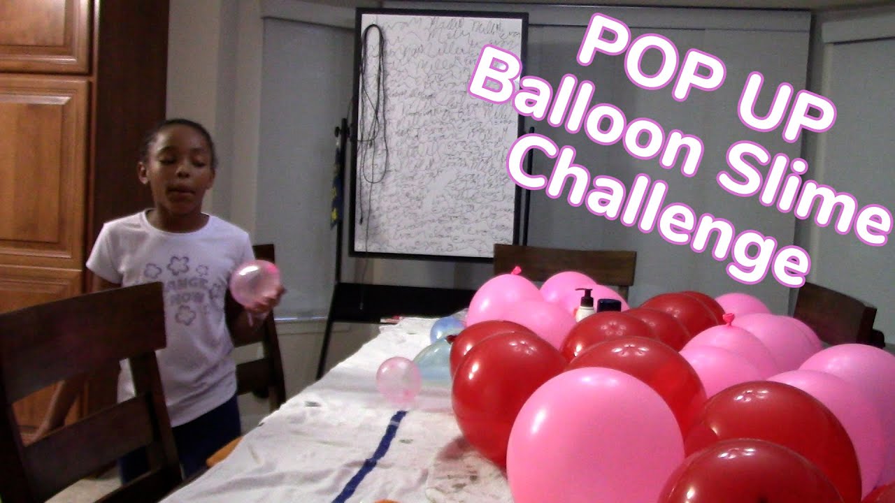 Pop UP || Balloon Slime Challenge || Yuck!!! - YouTube