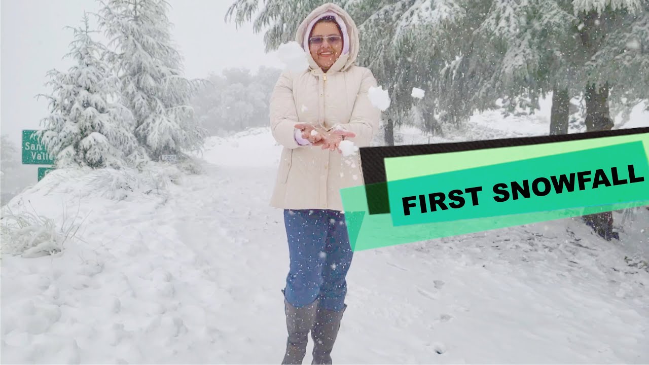 SEEING SNOWFALL FOR THE FIRST TIME - YouTube