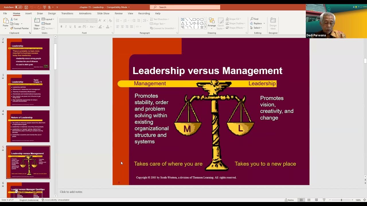 Kuliah Pengantar Manajemen (part #6) - Apa, Mengapa dan Bagaimana Fungsi Leading dalam Manajemen ...