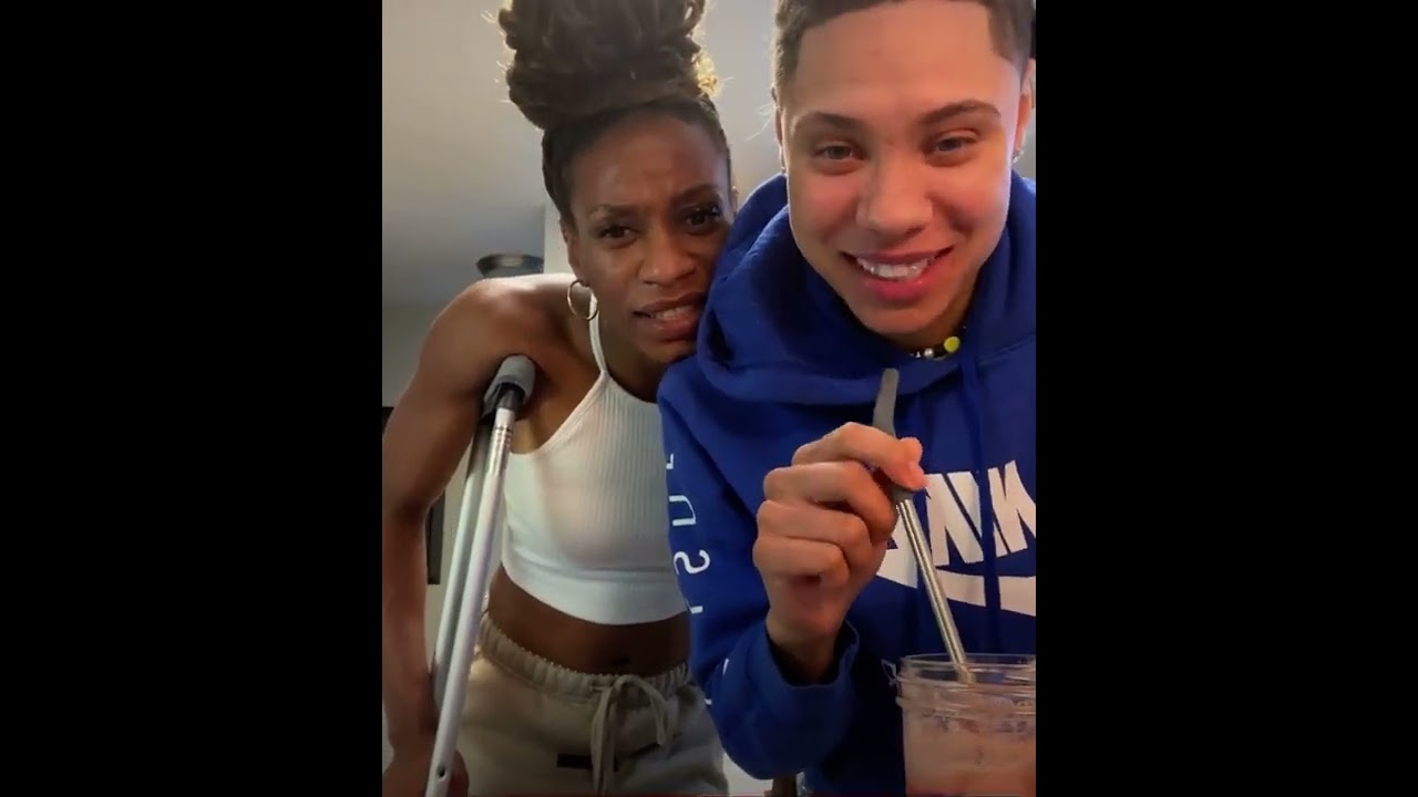 Jasmine Thomas and Natisha Hiedeman mix a drink on Instagram Live - YouTube