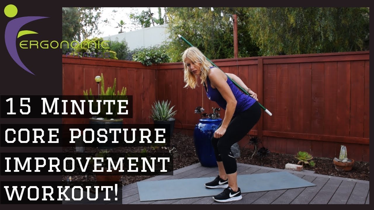15 Minute Core Posture improvement workout for back issues! - YouTube