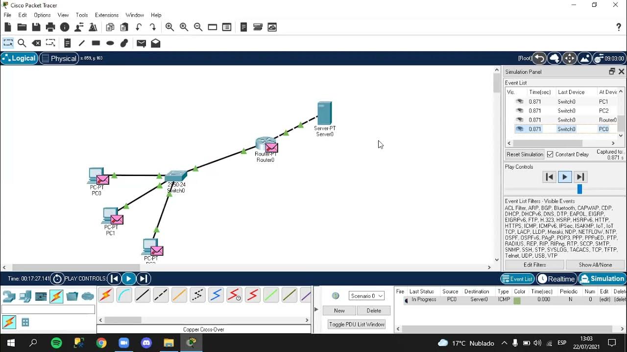 Configuración e Implementación de FIREWALL - Cisco Packet Tracer - YouTube