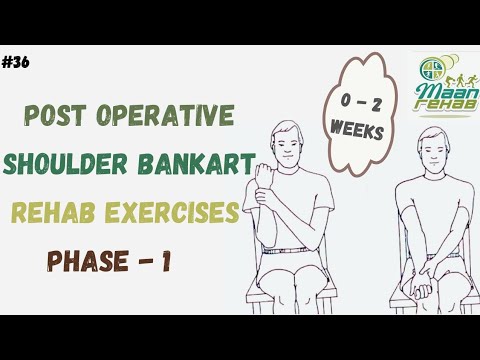 Post Operative Shoulder Bankart Rehab Exercises Phase 1 - YouTube