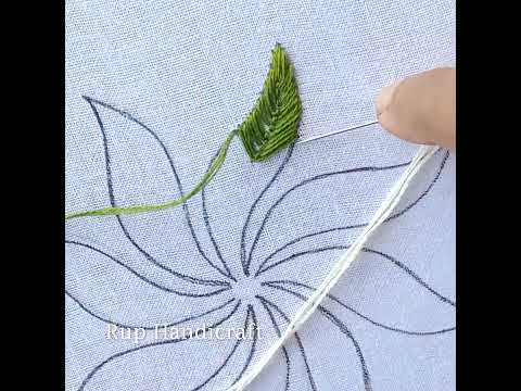 fly flower embroidery !!!! flower hand embroidery design,bordados fantasiya,flower stitches
