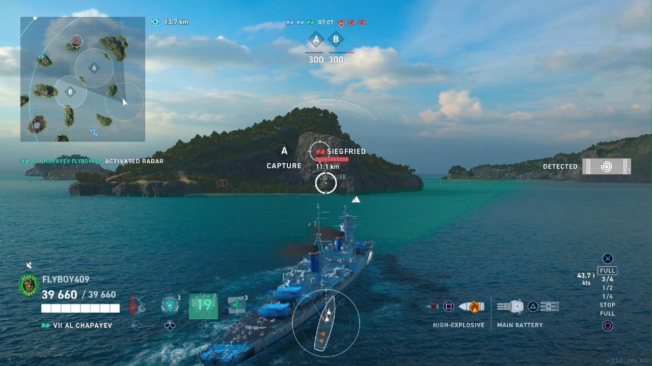 World of Warships: Legends PS5 Brawl AL Chapayev's Lucky Break - 3 ...