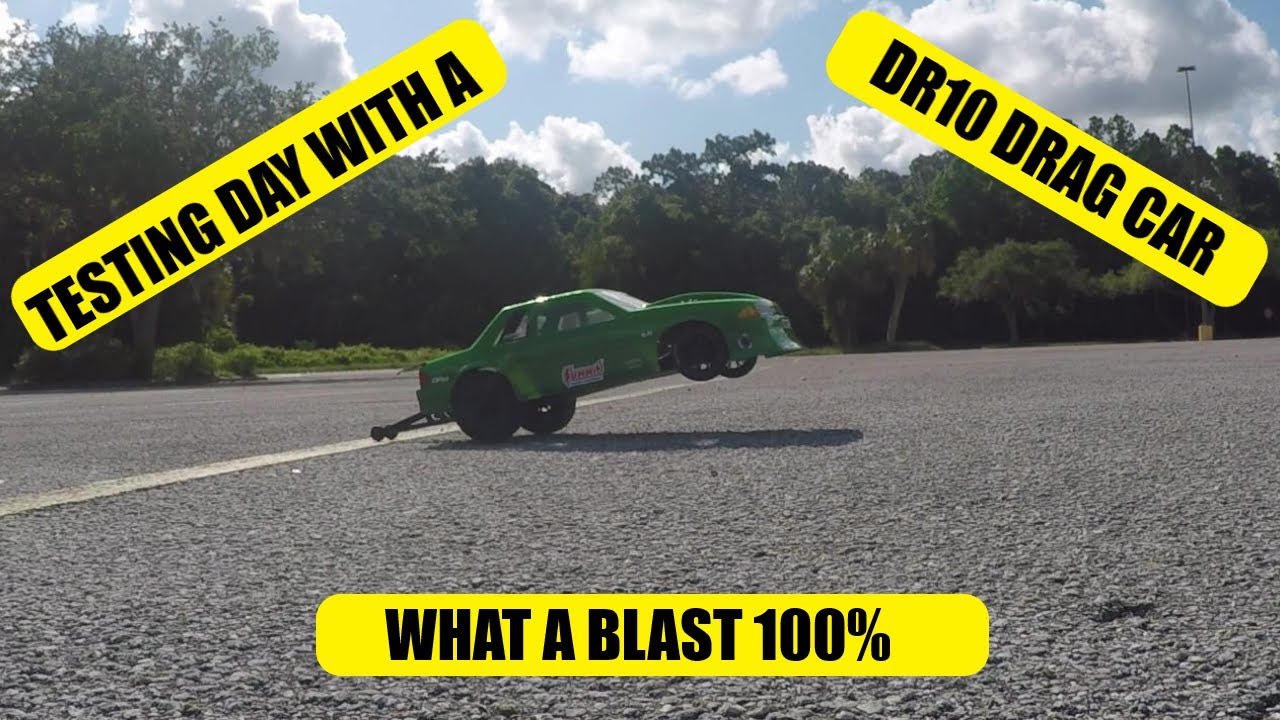 Best rc Drag car ever Team Associated DR10 drag car testing day before ...
