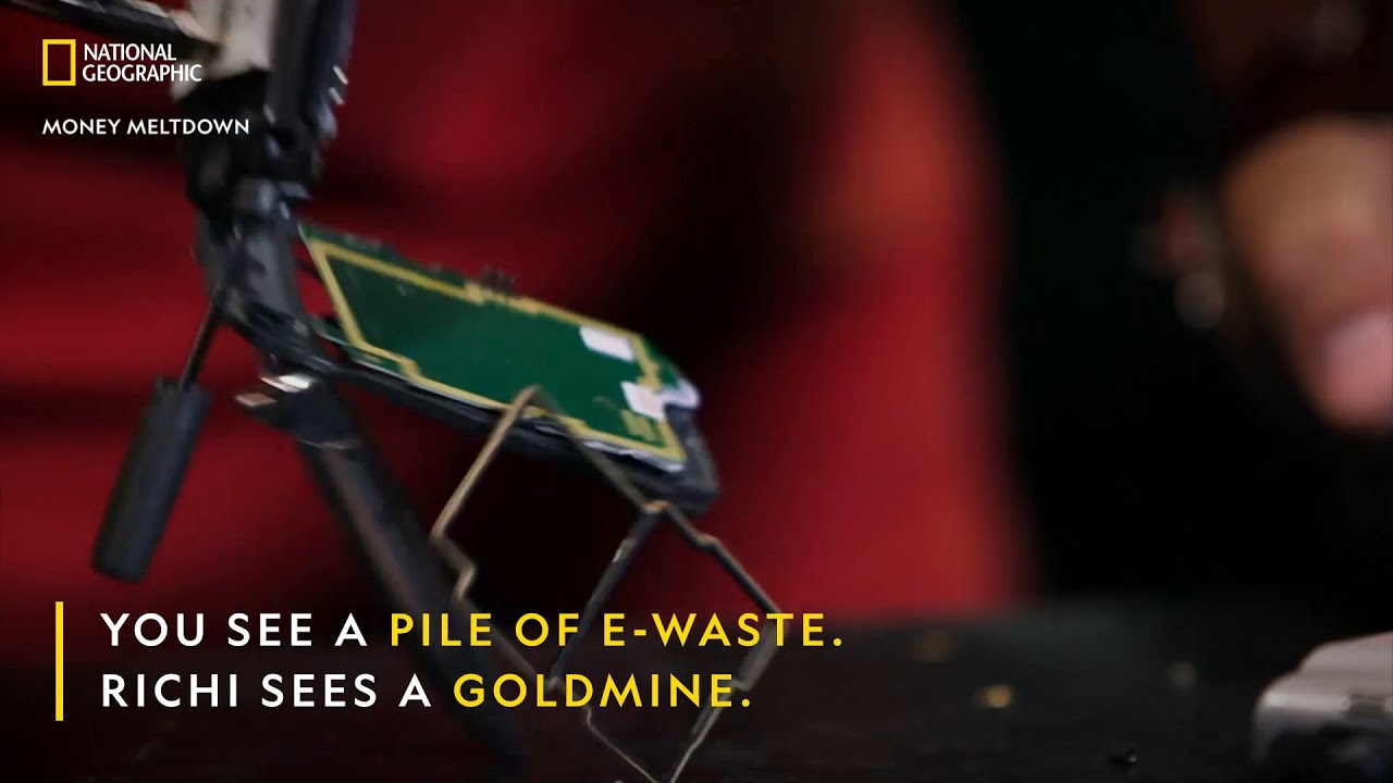 Treasure in a Pile of E-waste | Money Meltdown | National Geographic ...
