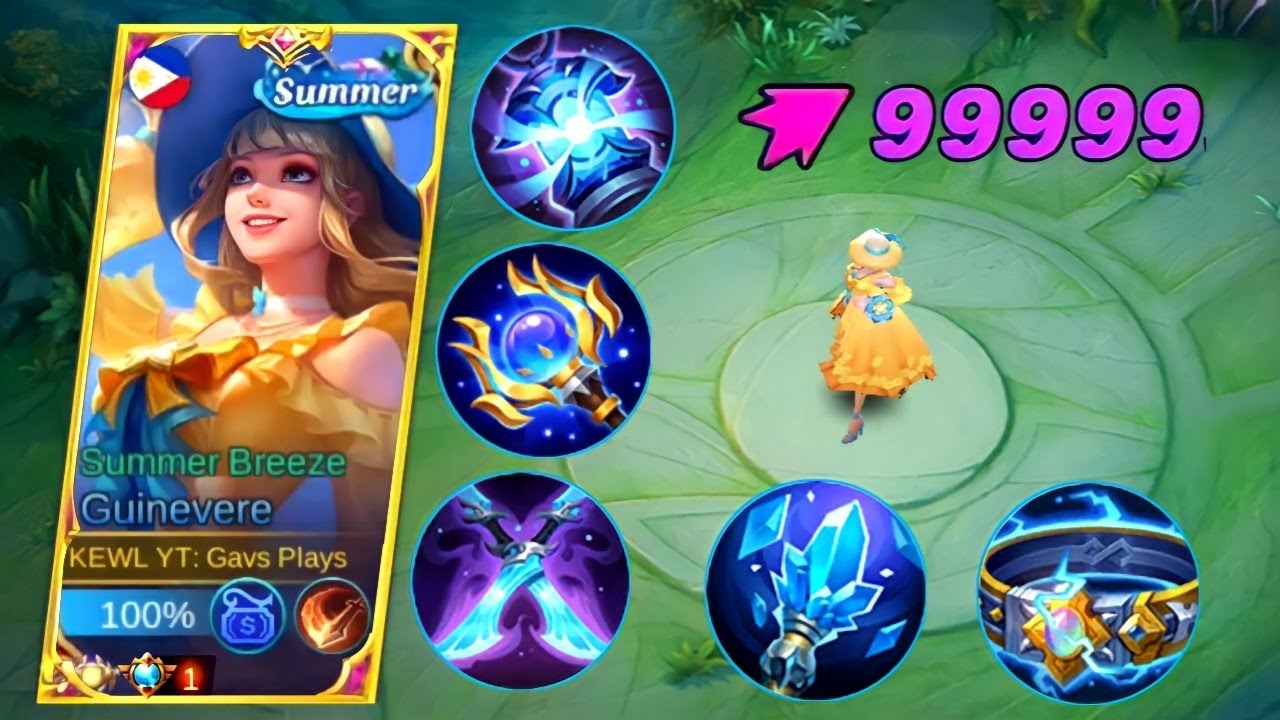 NEW GUINEVERE BLUE DAMAGE BUILD IS HERE!! | WTF DAMAGE HACK!?| MLBB ...