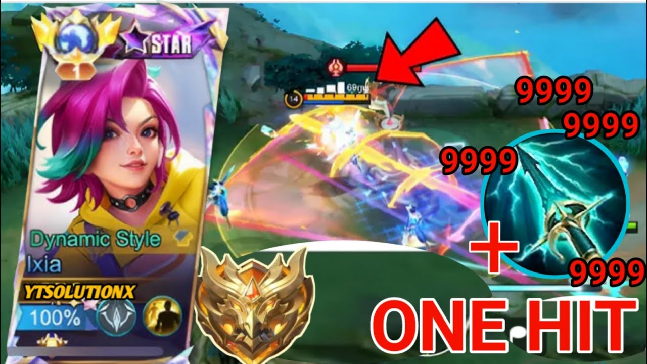 IXIA BEST 1 HIT BUILD AND EMBLEM 2025 | ONE SHOT COMBO | MOBILE LEGENDS | SolutionX - YouTube