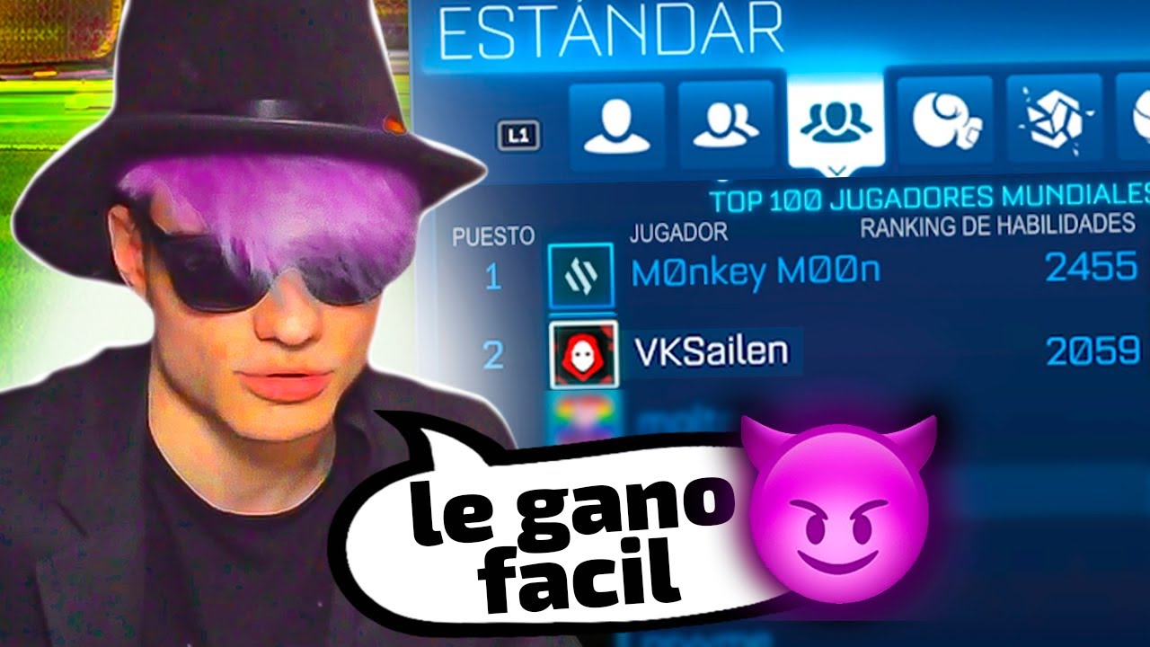 TRUCOS para GANAR al Campeón Mundial de ROCKET LEAGUE (Monkey Moon ...