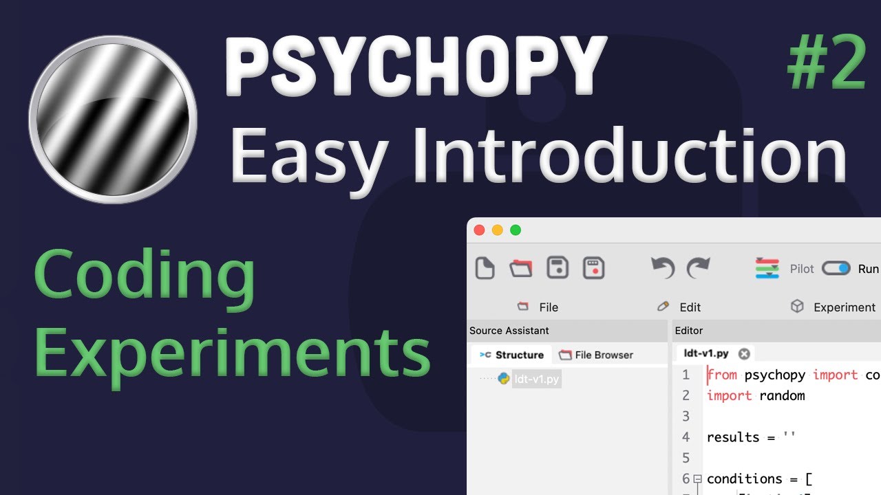 PsychoPy - Coding experiments (lexical decision task) (#2) - YouTube PsychoPy - Coding experiments (lexical decision task) (#2) - YouTube