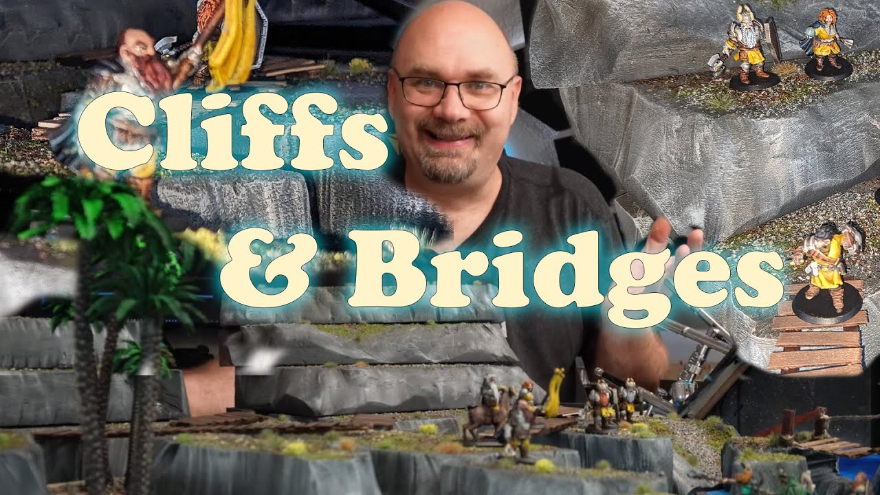 Modular Cliffs & Bridges, for Dungeons & Dragons or other TTRPG - YouTube