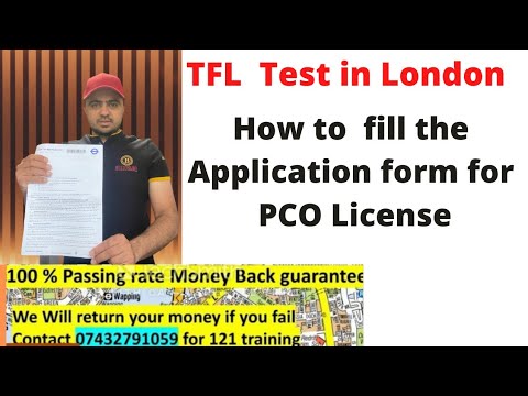 How to fill the application form for PCO licence London/Private Hire ...