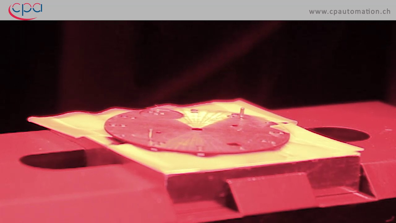 Laser welding of watch dial indicator, assisted by industrial vision ...