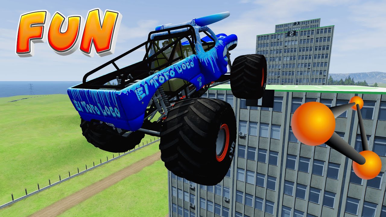 BeamNG.Drive - Fun - Building Jump - SpecialCar - YouTube
