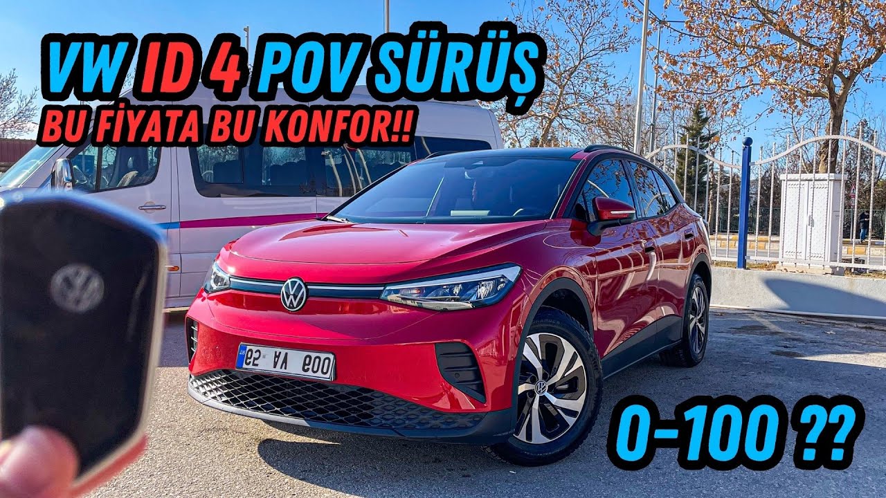 DÖNÜŞ AÇISI ÇOK ÇOK ŞAŞIRTTI | VW ID 4 PURE İNCELEDİM POV SÜRÜŞ ...