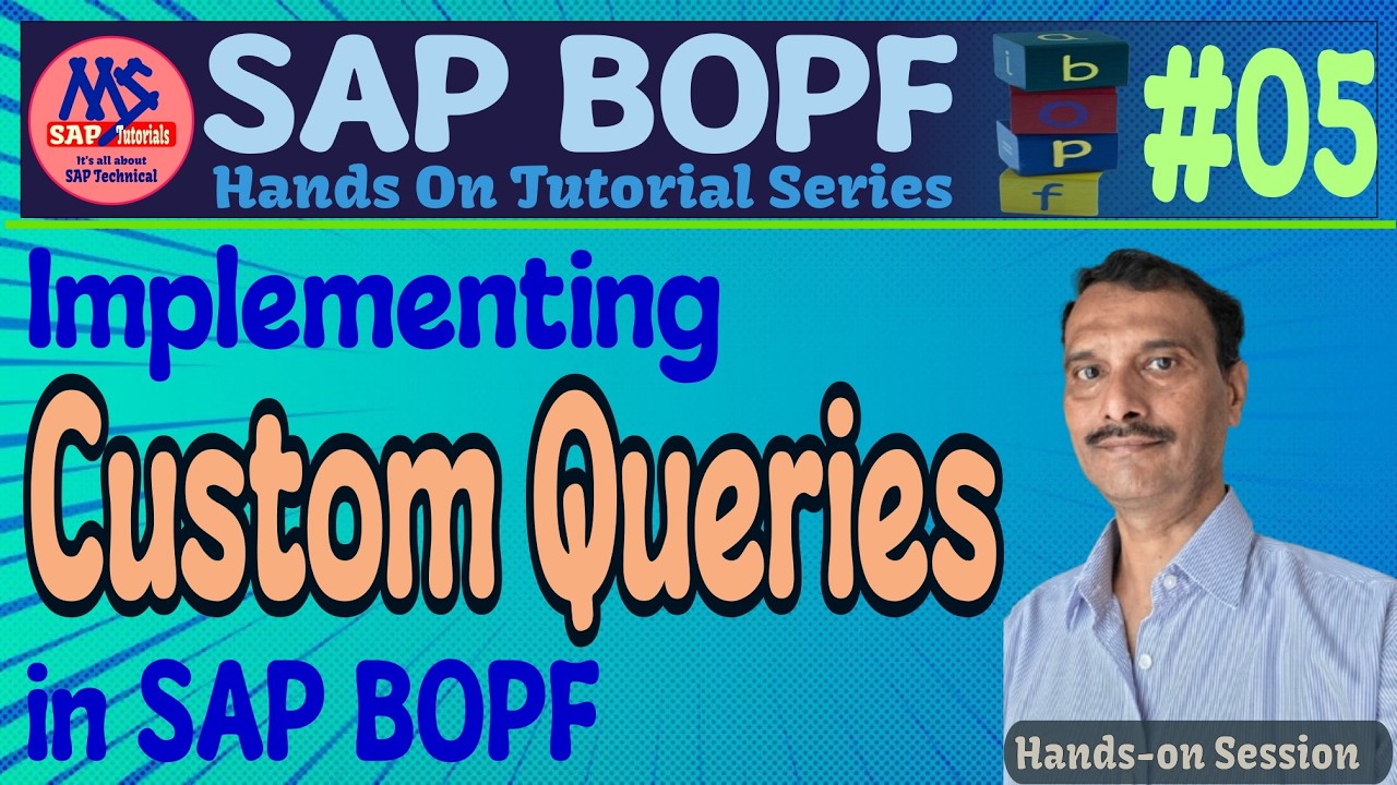 Custom Queries in BOPF (BOPF Tutorial - #05) - YouTube
