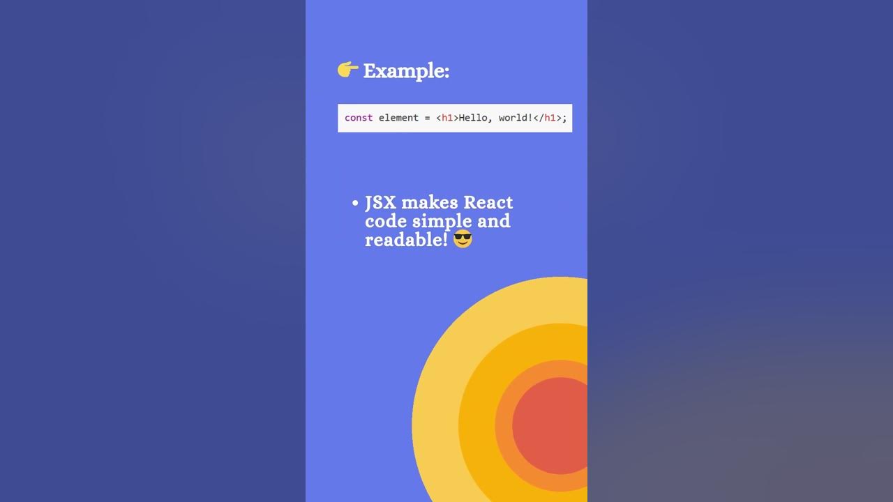 What is JSX in React? 🤔💻 #ReactJS #JSX #webdevelopment #shorts # ... What is JSX in React? 🤔💻 #ReactJS #JSX #webdevelopment #shorts # ...