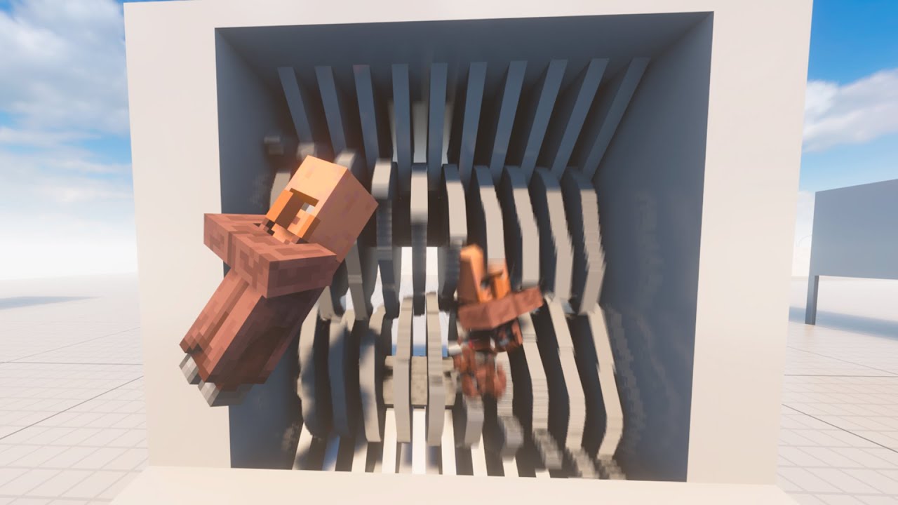 Minecraft stuff vs SHREDDER | Teardown realistic destruction - YouTube