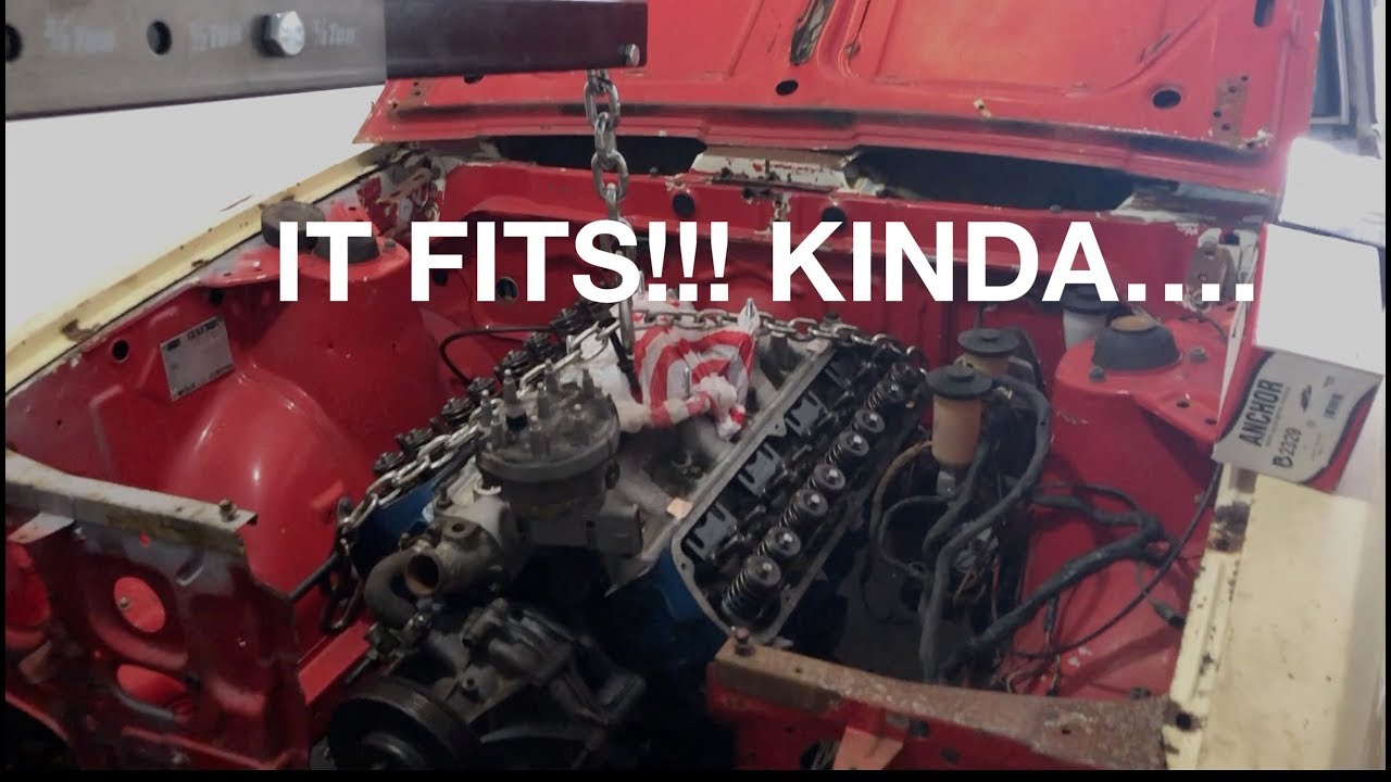V8 Swapped Toyota Corolla engine test fitting, and Bronco off roading ...