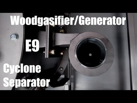 Wood Gasifier/Generator, Cyclone Separator E9 - YouTube
