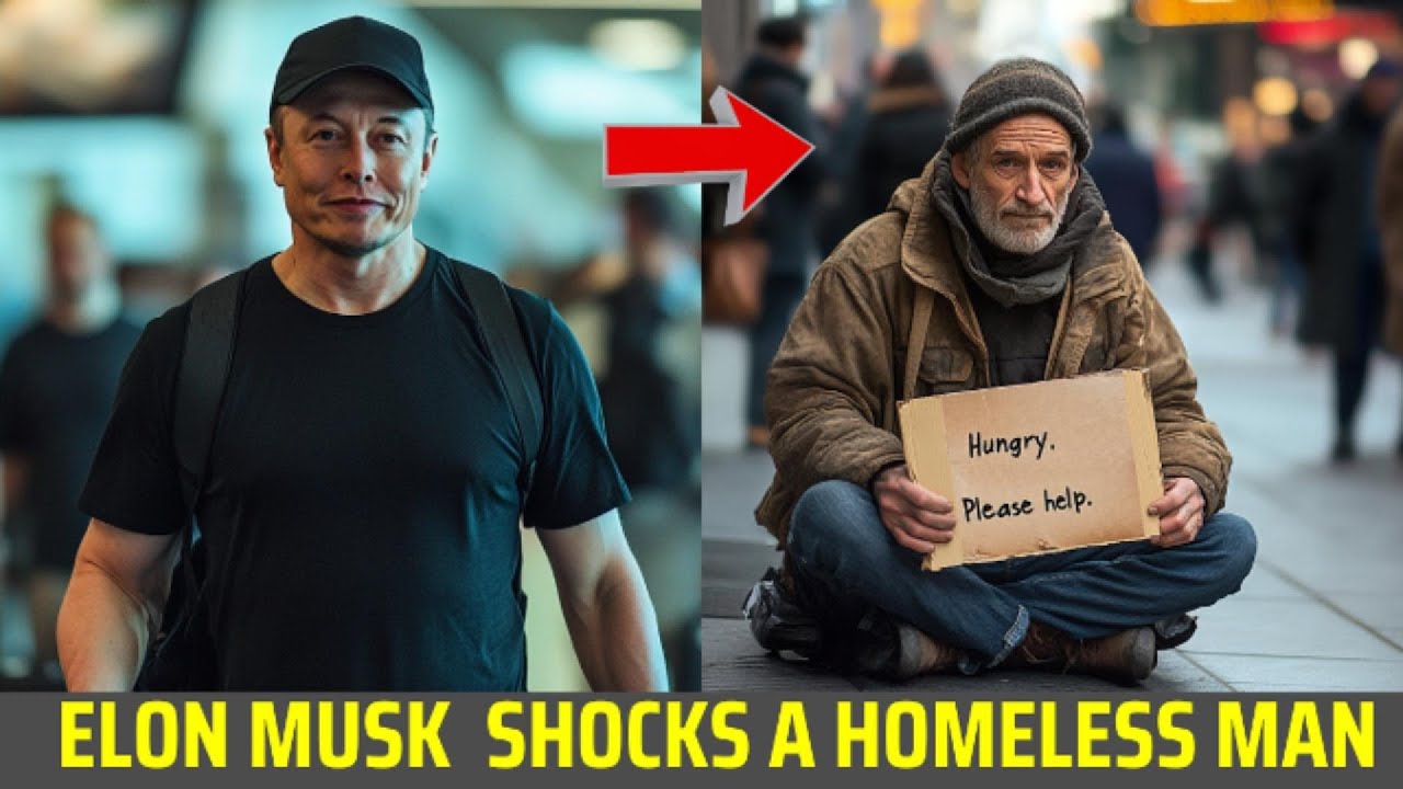 Homeless Man asks Elon Musk Can you give me 1$ Musk's response is ...