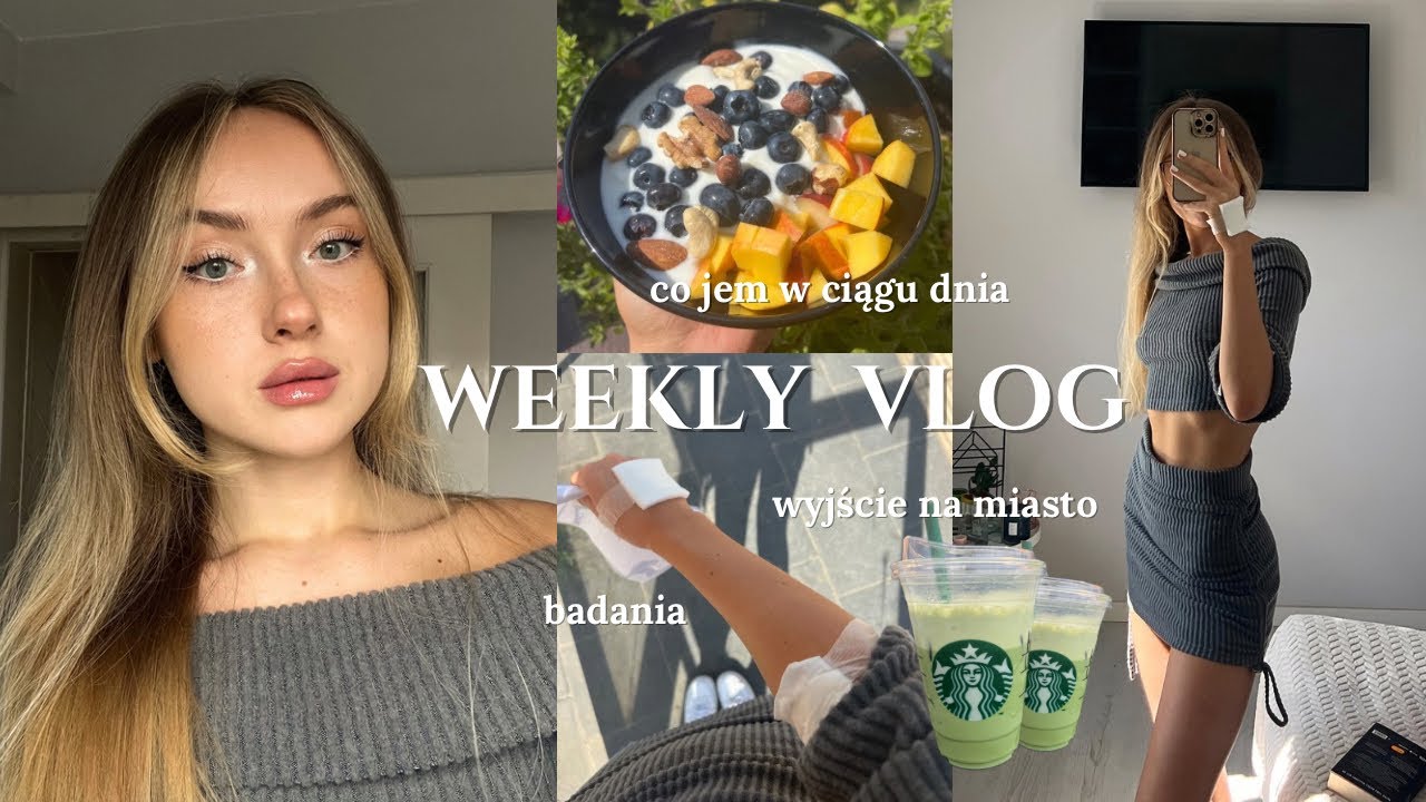 WEEKLY VLOG | badania, co jem, wyjście na miasto, kino plenerowe ...