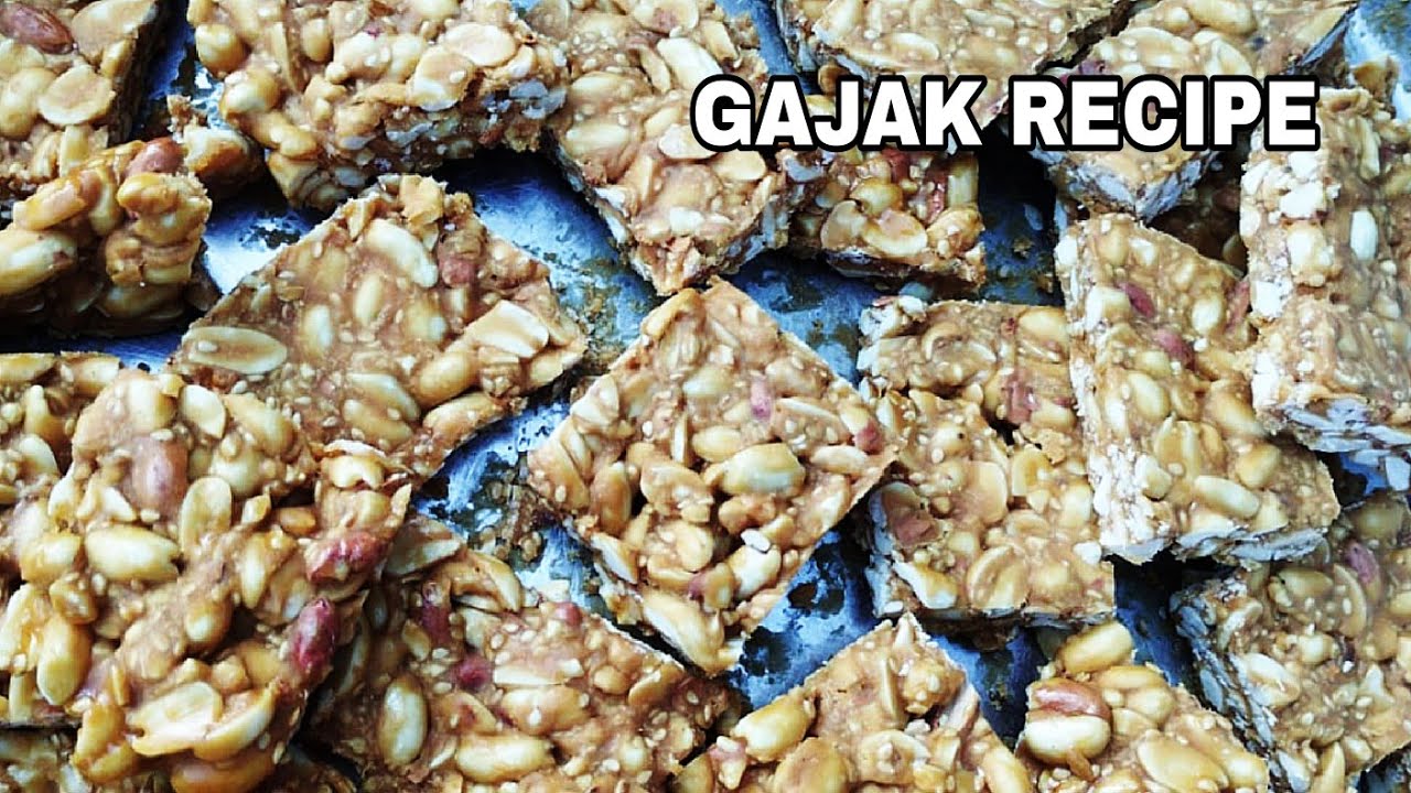 How To Make Gajak ( Chikki ) At Home | Peanut Gajak | Peanut Chikki ...