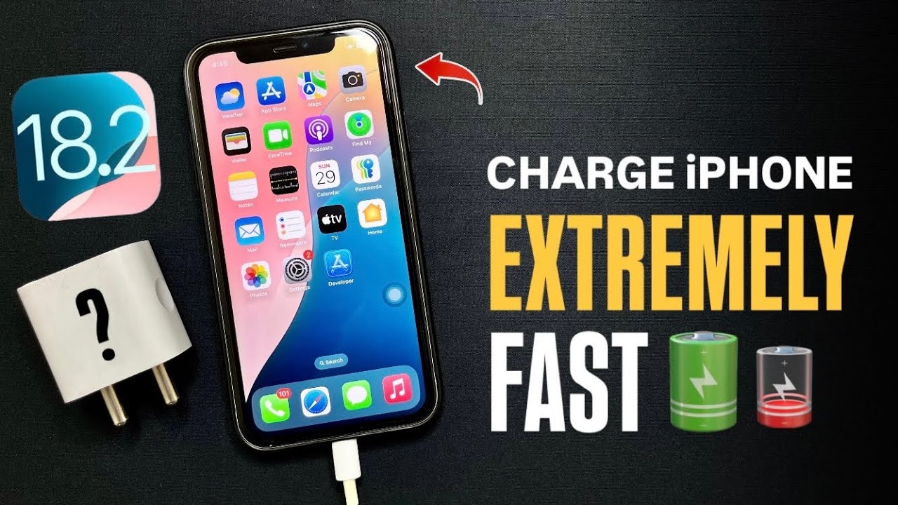 How to Charge your iPhone Extremely Faster iOS 18.2 - YouTube