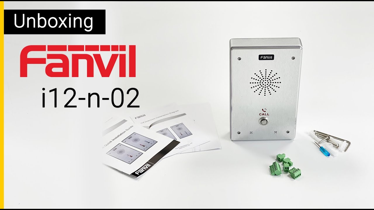 Fanvil i12-N-01 SIP Intercom Unboxing - YouTube