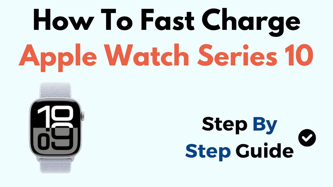 How To Fast Charge Apple Watch Series 10 - YouTube
