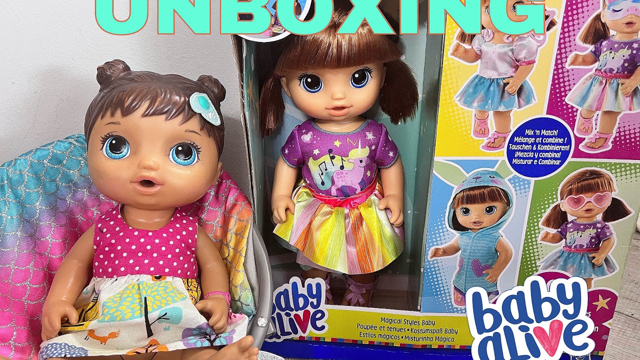 BABY ALIVE Unboxing Magical Styles doll - YouTube
