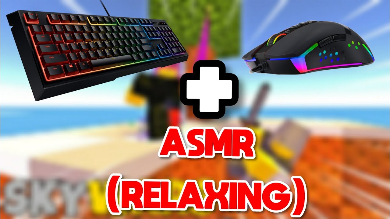 KEYBOARD & MOUSE ASMR! | ROBLOX SKYWARS! - YouTube