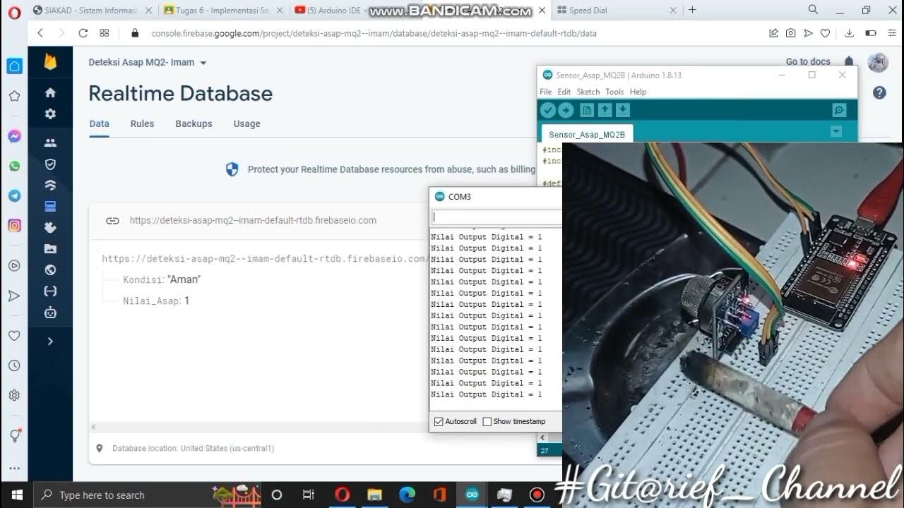 Sensor Asap dengan ESP 32 dan Firebase - YouTube