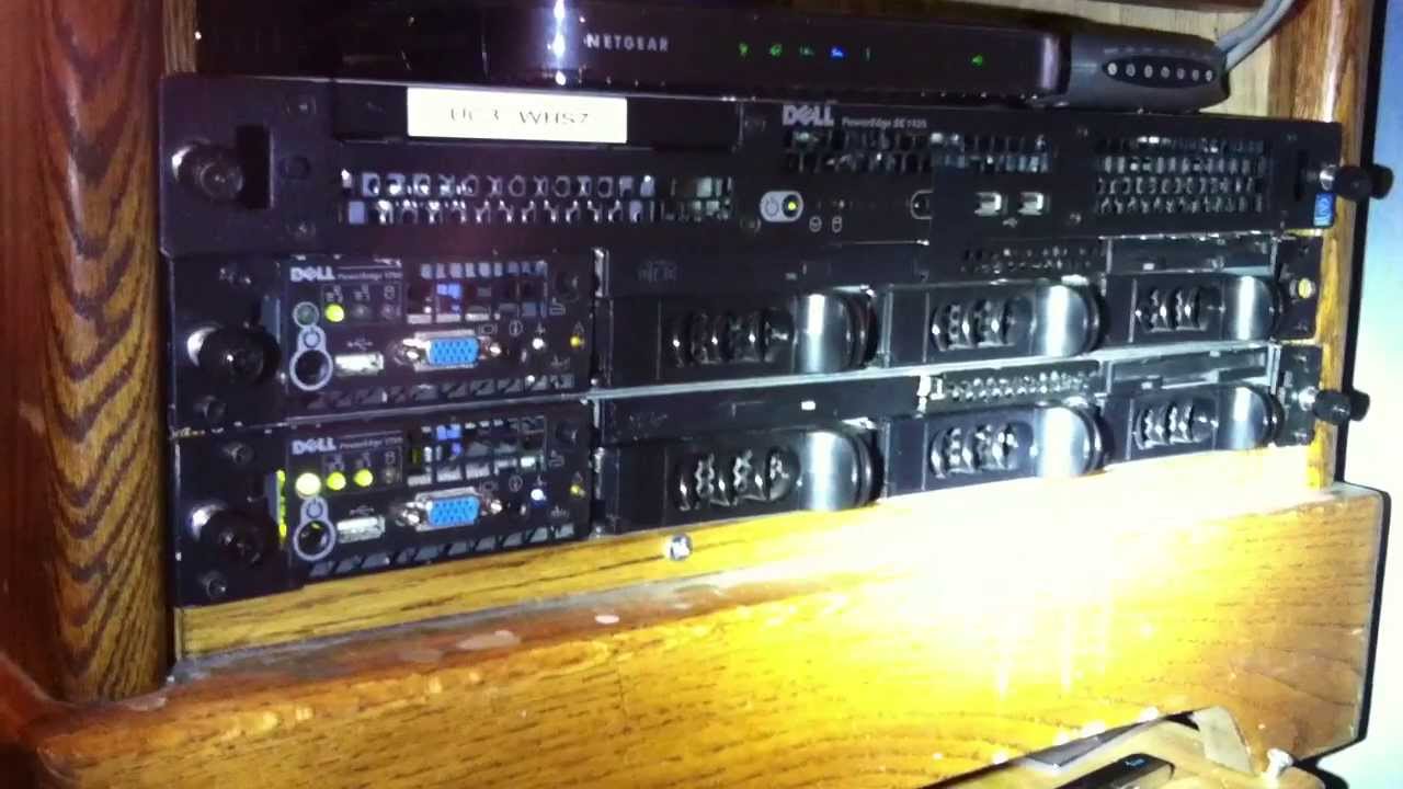 My old shelf server rack - YouTube