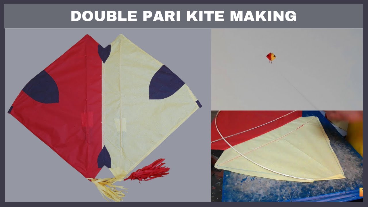 How to Make Double Kite | Kite for Kids | Double Kite Making | Kite ...