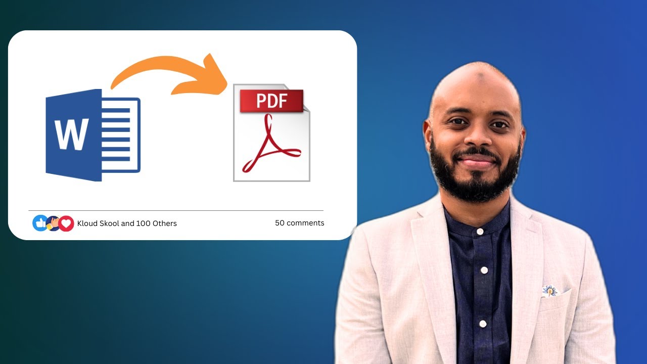 How to convert MS Word document to PDF - YouTube