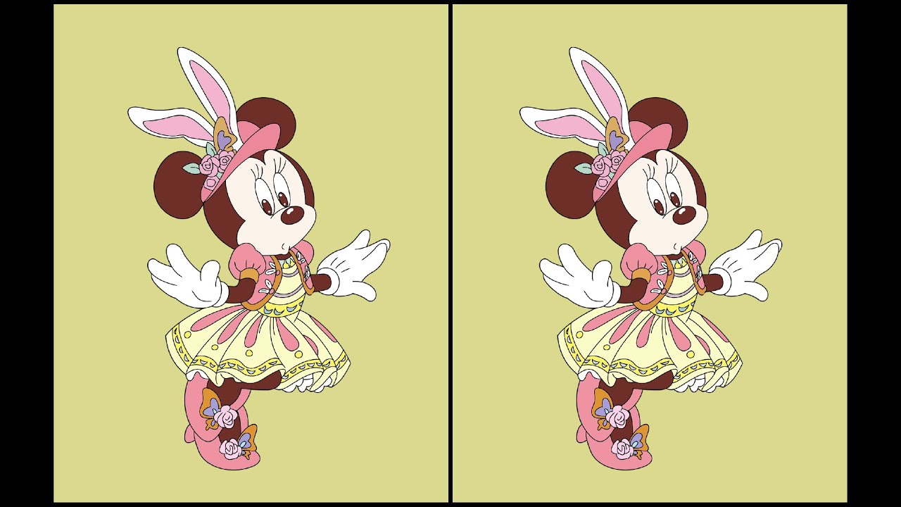 Mickey Mouse Spot the Differencel Find the Difference Brain Game - YouTube