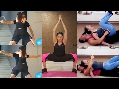 Salman Khan Heroine Bhagyashree Fun On Yoga Time with Husband During Lockdown | Quarantine Masti